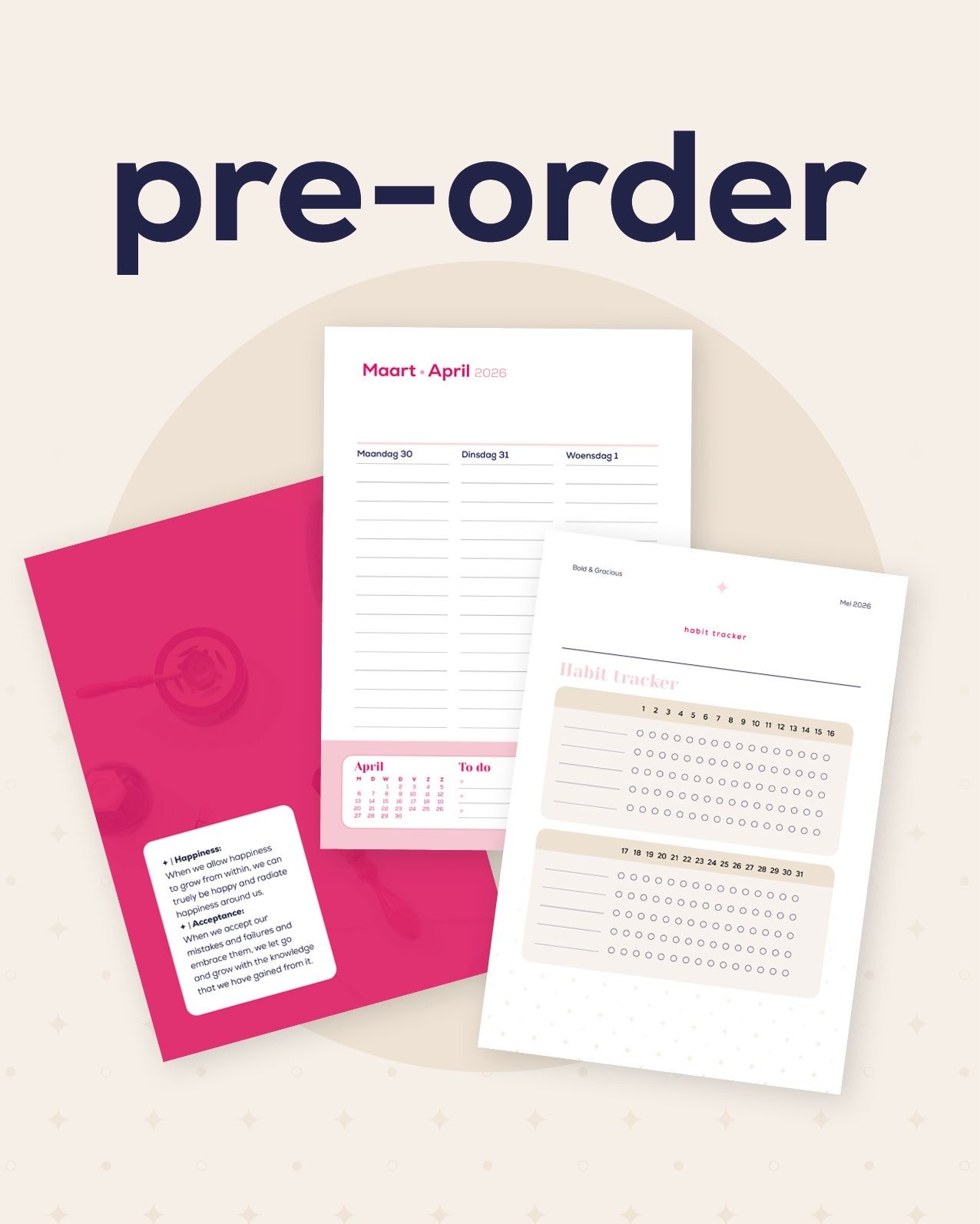 De 2026 Planner: voor focus, flow & creativiteit | Bold and Gracious